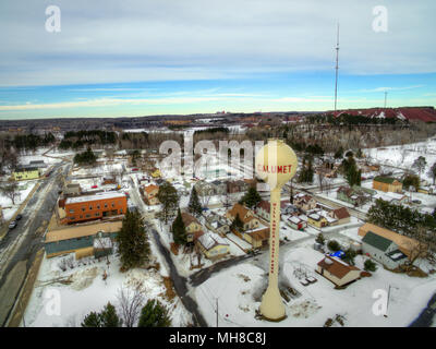 Calumet is a small Mining Town on the Iron Range of Minnesota Stock ...