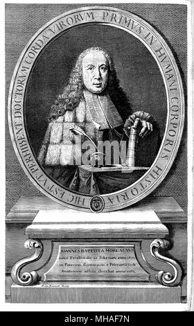 GIOVANNI BATTISTA MORGAGNI (1682-1771) Italian anatomist. Title pages ...