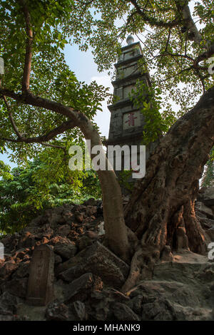 Thap But, The pen tower of Ngoc Son Temple in Hanoi, Vietnam ...
