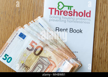 A rent book for rented housing in London in the 1960s Stock Photo - Alamy