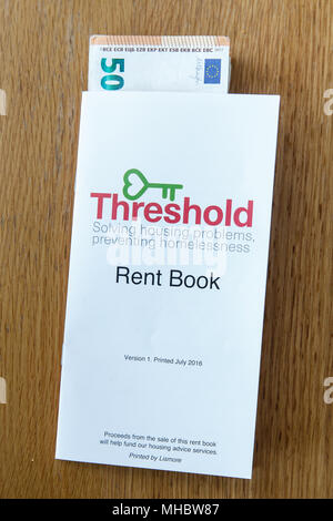 A rent book for rented housing in London in the 1960s Stock Photo - Alamy