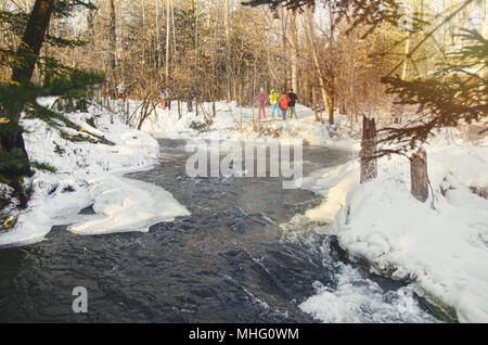 Foggy river in "Devil World" (Mojie Scenic Area Stock Photo - Alamy