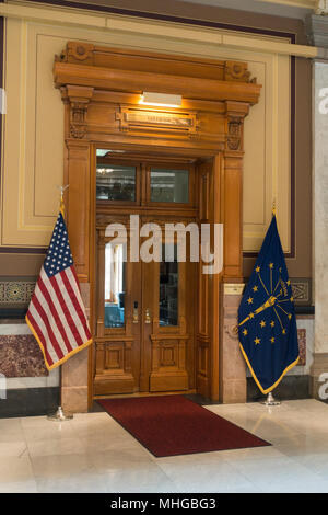 Interior of the Indiana state capitol building at Indianapolis Stock ...