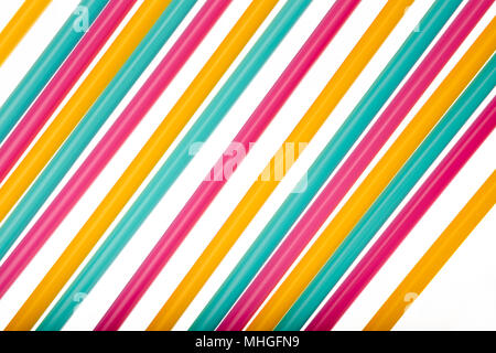Fancy straw art background. Abstract wallpaper of colored fancy straws ...
