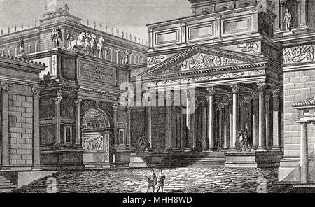 Flavian Palace, Palatine Hill, Rome, Italy, Europe Stock Photo ...