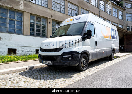 GLS delivery van. General Logistics Systems B.V. was founded in 1999 ...