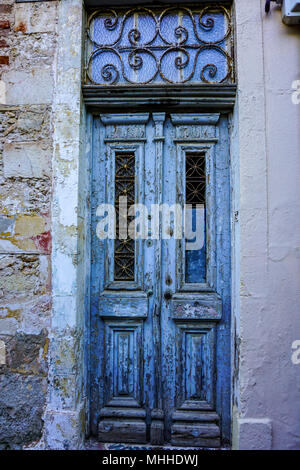 Old town in Crete, old doors Stock Photo - Alamy