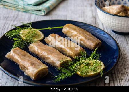kelem dolmasi - Stuffed cabbage leaves.Cabbage dolma,popular all year ...