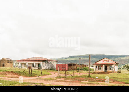 BERGVILLE, SOUTH AFRICA - MARCH 18, 2018: A street scene with a ...