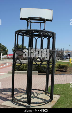 American replica of The Leaning Tower of Pisa in Niles, Illinois Stock ...