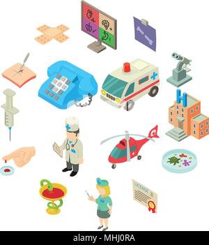 Petri dish icons set. Isometric set of petri dish vector icons for web ...