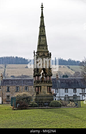 The village green, Denholm in the Scottish Borders Stock Photo - Alamy