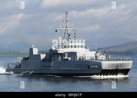 The Royal Norwegian Navy Alta-class minesweeper Otra M351 takes part in ...