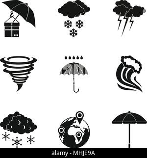 Clime icons set, simple style Stock Vector Image & Art - Alamy