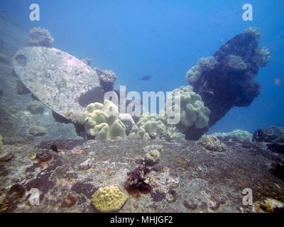 Ship Screw Propeller and Rudder Underwater View Stock Photo - Alamy