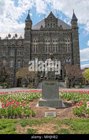 Georgetown University main building hall in Washington DC - United ...