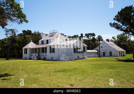 PLANTATION HOUSE, KINGSLEY PLANTATION, THE TIMUCUAN PRESERVE, FORT GEORGE ISLAND, JACKSONVILLE ...