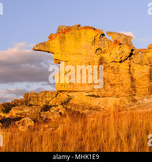 Wierd rock on the sunset in Madagascar Stock Photo - Alamy