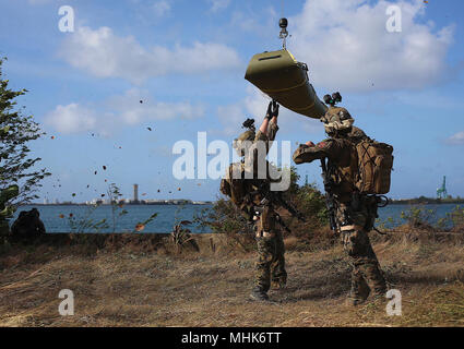 U.S. Marines with Explosive Ordinance Disposal Company, 8th Engineer ...