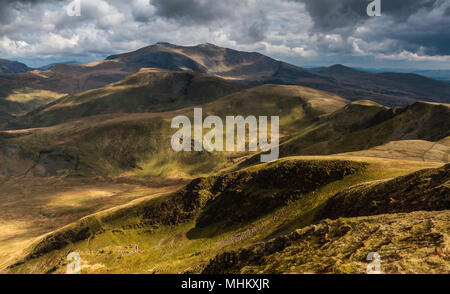 Snowdon massif from Moel Eilio, Wales Stock Photo - Alamy