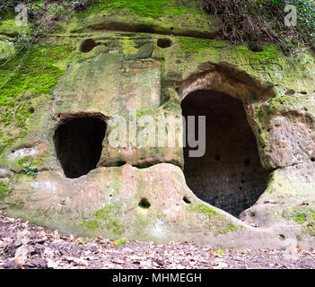 The Hermit's Cave at Dale Abbey, Derbyshire, UK Stock Photo - Alamy