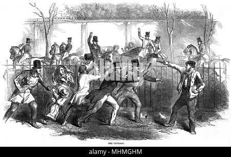 Assassination of Queen Victoria 1849 Stock Photo - Alamy