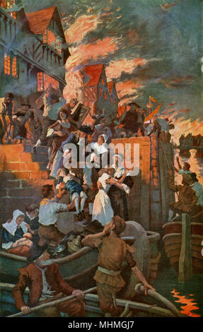 The Great Fire of London, 2-5 September 1666 Stock Photo - Alamy