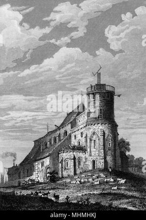 The optical telegraph of Claude Chappe and his brother, erected on the ...