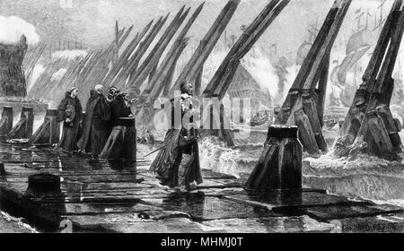 Cardinal Richelieu at the Siege of La Rochelle. Museum: Musee d'Orbigny ...