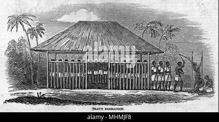 Barracoon slaves held 1849 Stock Photo - Alamy
