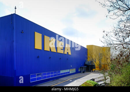 IKEA retail superstore store front logo Nottingham UK Stock Photo ...