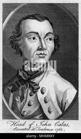 French Protestant merchant Jean Calas and his wife before his execution ...