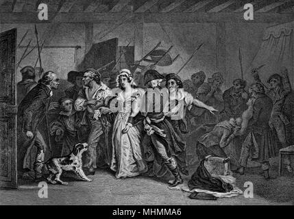 THE ASSASSINATION OF MARAT BY CHARLOTTE CORDAY, JULY, 1793 Stock Photo ...