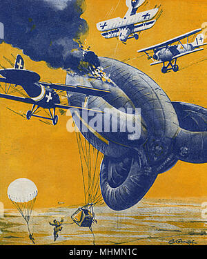Observation balloon WWI Stock Photo - Alamy