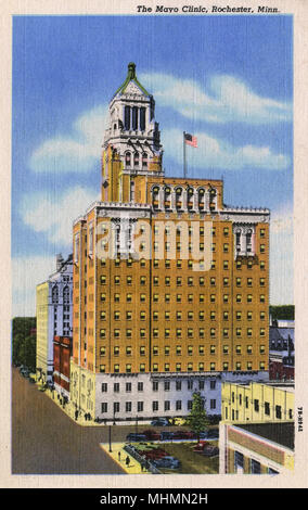 USA, Minnesota, Rochester, Mayo Clinic, MAYO Building from Annenberg ...