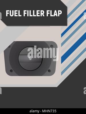 Fuel filler flap Stock Vector Image & Art - Alamy