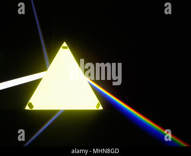 Light passing through a prism Stock Photo - Alamy