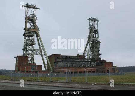 Clipstone colliery in Nottinghamshire England UK which closed in 2003 ...