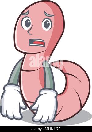 cartoon nervous worm Stock Vector Image & Art - Alamy