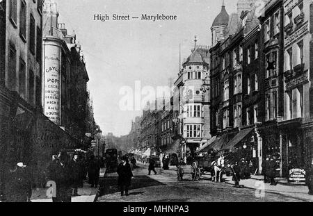 Marylebone High Street shops Stock Photo - Alamy
