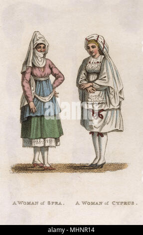 Cypriot women in traditional dress at the Statos-Ayios Fotios Rural ...