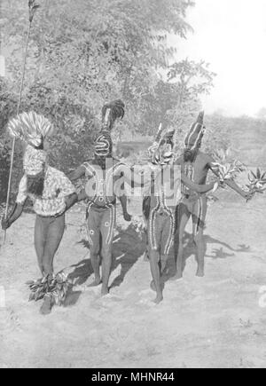 AUSTRALIA. Australia. A Corroboree-Arunta tribe 1900 old antique print ...