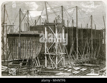 Construction of The Leviathan later Great Eastern 1855 Stock Photo - Alamy