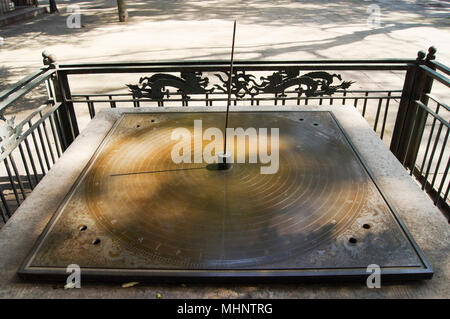 A sun dial at The Ancient Observatory Museum by Jesuit missionaries ...