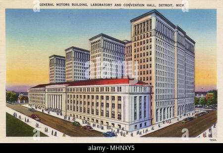 General Motors Building, Detroit, Michigan, USA Stock Photo - Alamy