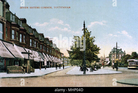 Seven Sisters Corner, Tottenham, North London Stock Photo - Alamy