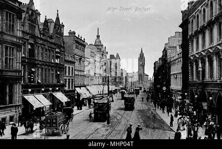 High Street Belfast Stock Photo - Alamy