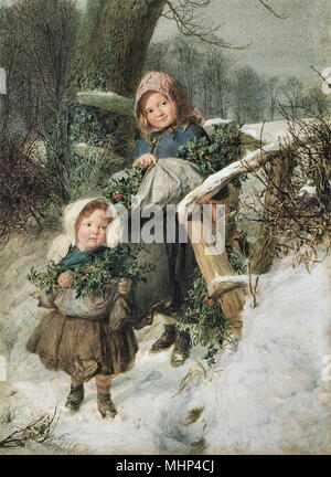 Shields Frederic James - the Holly Gatherers - British School - 19th ...