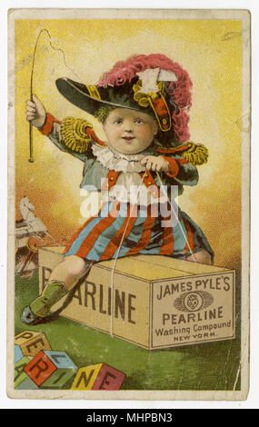 James Pyle's Pearline washing compound - directions on the back of this ...