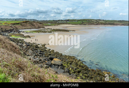 A view of Lligwy beach from the Moelfre to Lligwy coastal path on ...